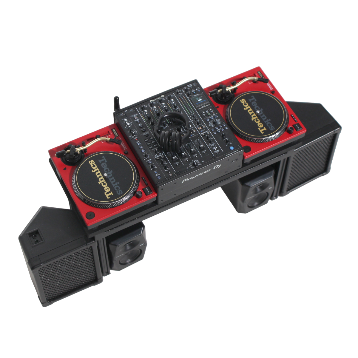 TECHNICS SL-1200M7L, MIXIER, HEADPHONE and SPEAKER SET [Miniature Prof ...