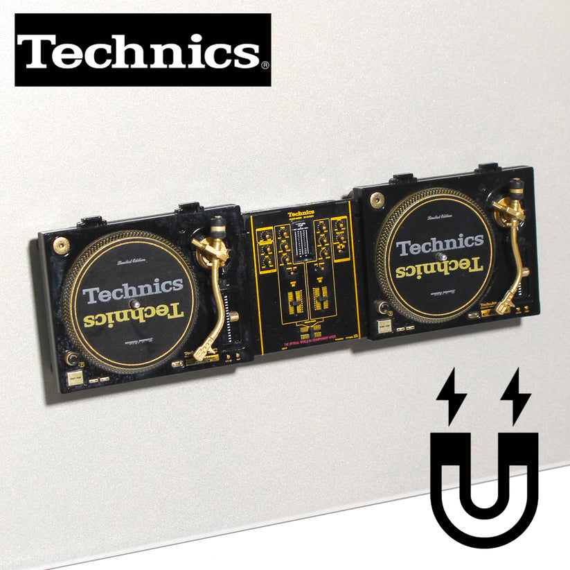 TECHNICS TURNTABLE MAGNET AND MINIATURE SET – MINIATURE RECORDS